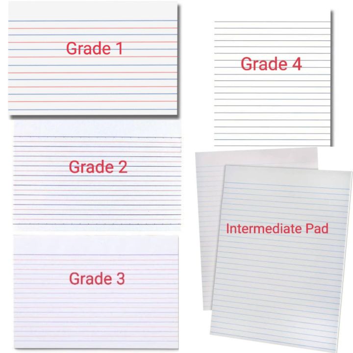 Intermediate pad /Grade pad / Writing paper grade 1/2/3/4 | Lazada PH