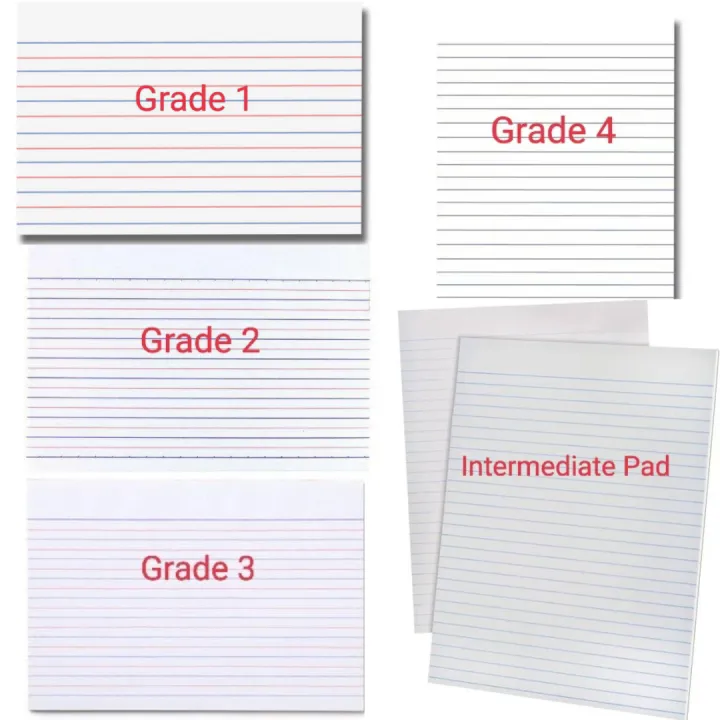 Intermediate pad /Grade pad / Writing paper grade 1/2/3/4 | Lazada PH