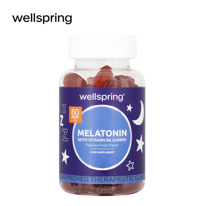Wellspring Melatonin for Sleep Aid Relax Anti Anxiety With Vitamin B6 ...