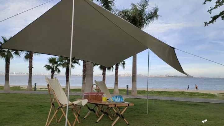 Flysheet Waterproof Groundsheet Camping Tarp Tent Outdoor Awning ...