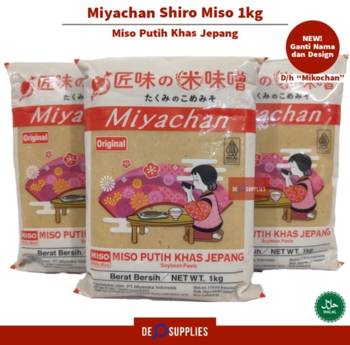 Miyachan Shiro Miso Putih Khas Jepang 1kg - White Miso Soup Sup Kuah ...