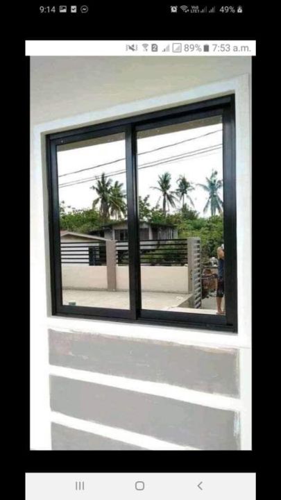 Height 119cm X Width 99cm Aluminum Sliding Window Reflective Glass W