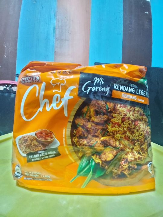 Mamee Chef Mie Goreng Rendang ( 4x89gr ) Mie Goreng Mamee Chef Rendang ...