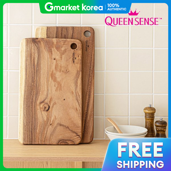 Queen Sense | Sesin Queensense Trimbersy Solid Wood Cutting Board ...
