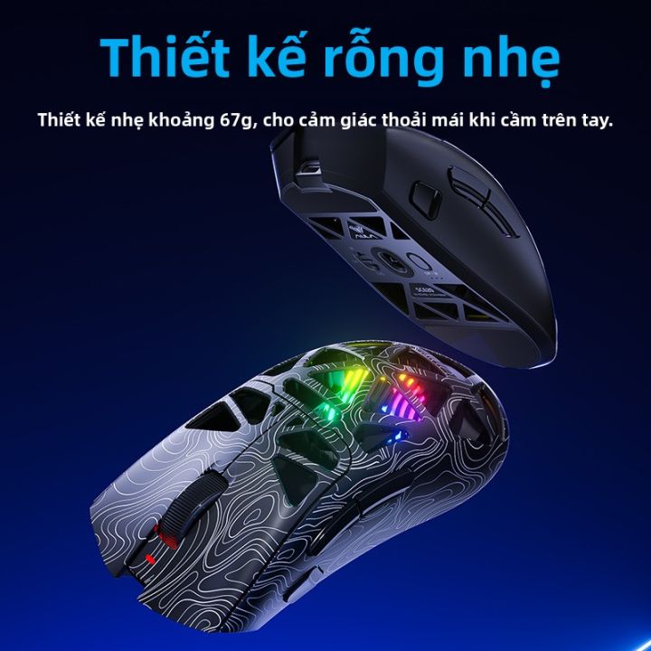 AULA | Chuột Gaming Không Dây Wolf Spider SC620 Nhẹ, Đa Chế Độ ...
