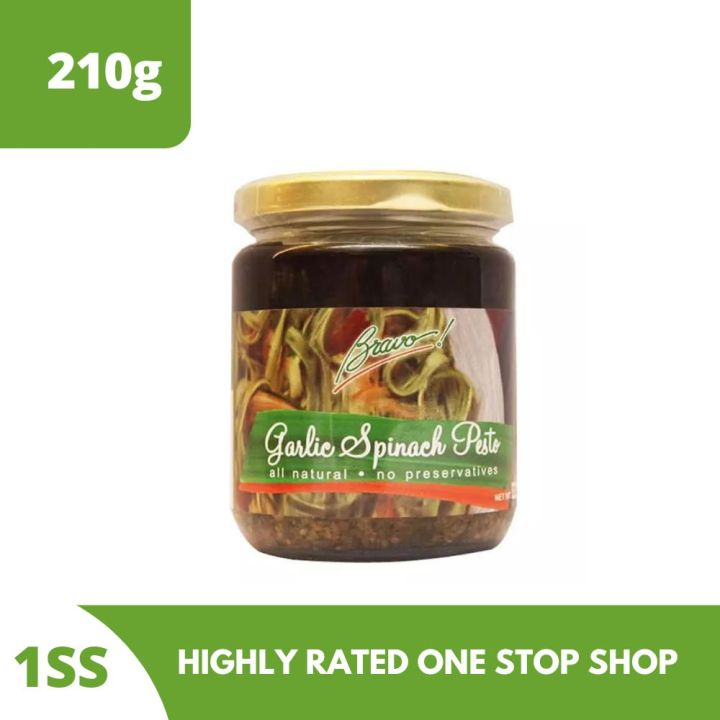 Bravo Garlic Spinach Pesto, 210g | Lazada PH