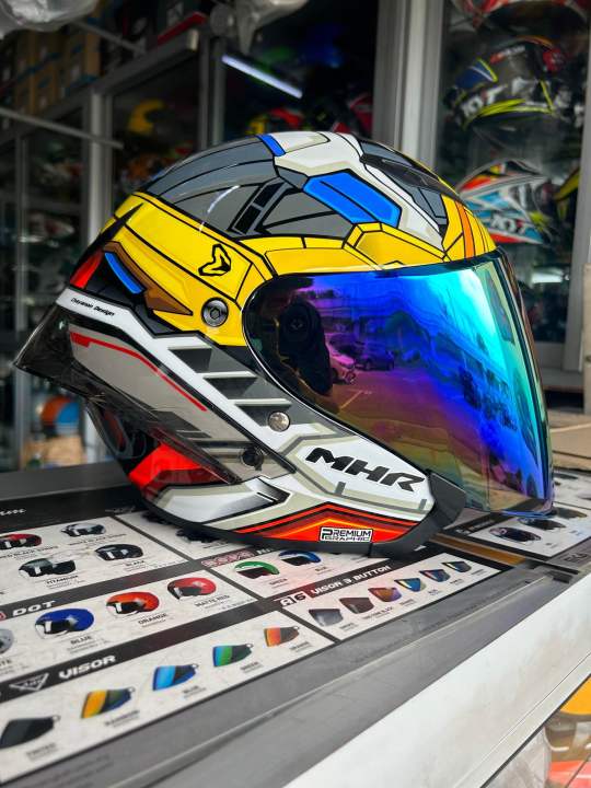 PROMOSI FREE VISOR 😍 HELMET MHR NV PRO WING GUN PREMIUM GRAPHIC ZEUS ...