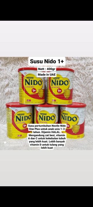 susu nido asli saudi netto 400 gram usia 1+ | Lazada Indonesia
