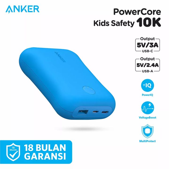 PowerBank Anker PowerCore 10K mAh PD Kids Safety - Y1121 | Lazada Indonesia