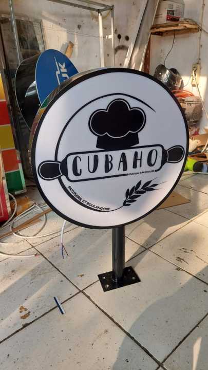 Neon Box Akrilik Bulat Diameter 40cm berkualitas | Lazada Indonesia