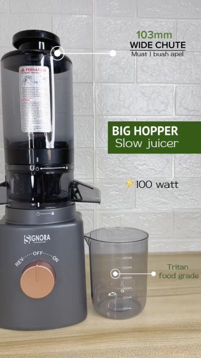 Signora Slow Juicer Big Hopper Original Garansi Resmi | Lazada Indonesia