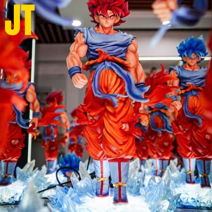 Jt Statue Dragon Ball Z Son Goku Figure Goku Blue Jt Led Base Super ...