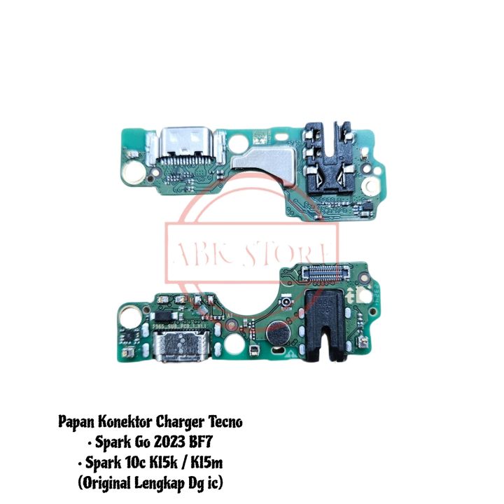 Papan Konektor Charger Tecno Spark Go 2023 Bf7 Flexibel Con Cas Tecno Spark 10c Ki5k Ki5m