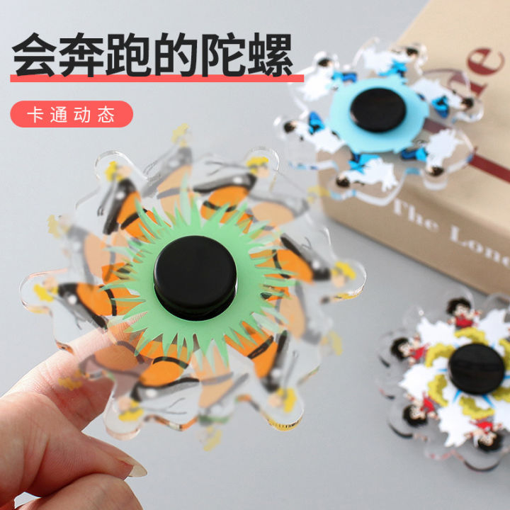 Dynamic Finger Top Spin Toy Cartoon Animation Shooting Effects Outdoor ...