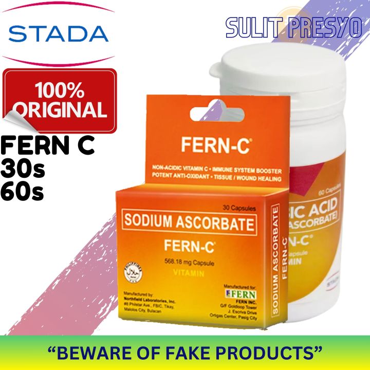 STADA Fern C (Philippines' First Non-Acidic Vitamin C) 30s/60s | Lazada PH