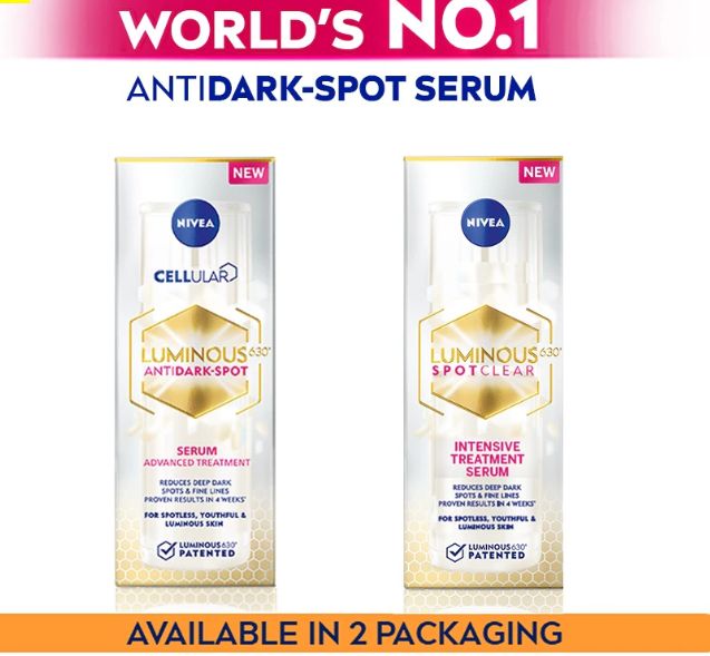 NIVEA Luminous630 Anti Dark Spot Gold Serum 30ml original (New ...