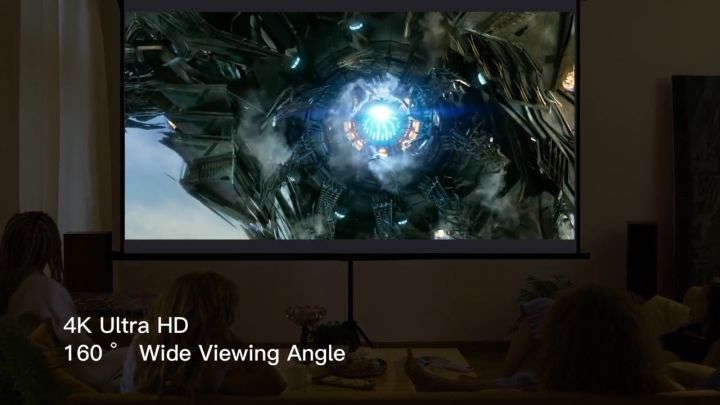 2.2 AUN【Outdoor stand 】4K HD 3D projector screen pull down roll up ...