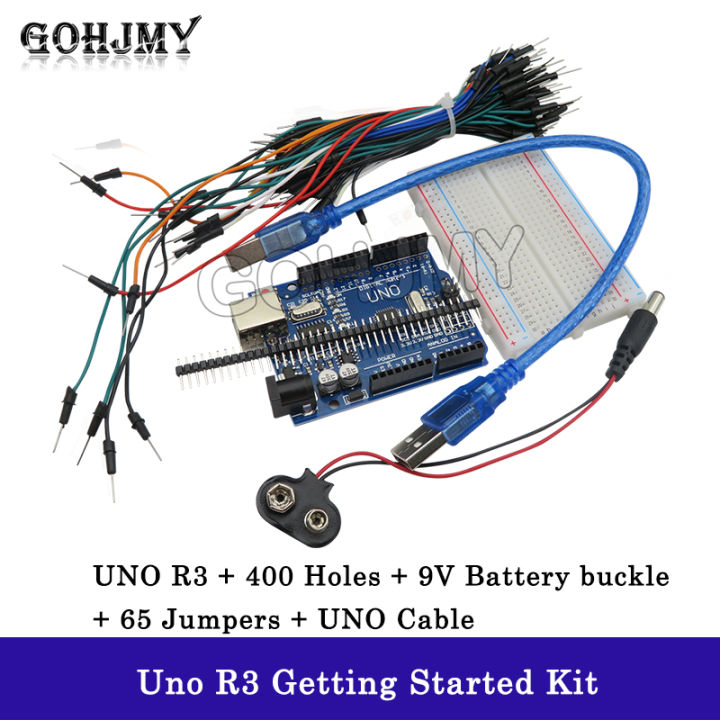 Starter Kit for Arduino Uno R3 - Bundle of 5 Items: For Uno R3 ...