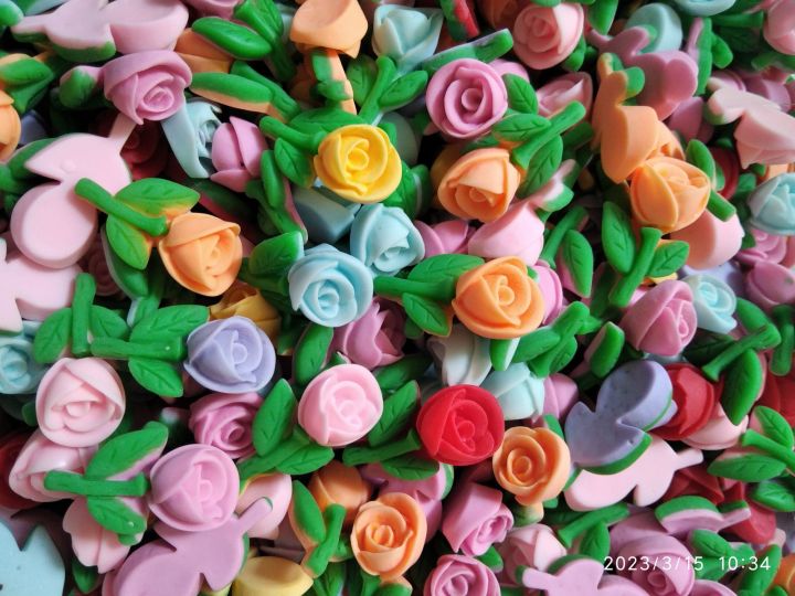 clay sekuntum mawar // clay bunga // bahan kerajinan | Lazada Indonesia