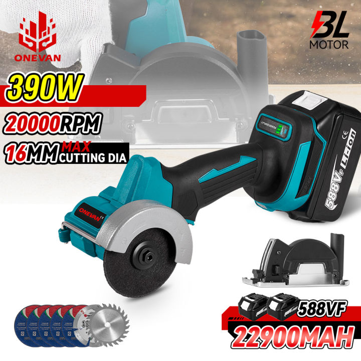 76mm Angle Grinder set Brushless 3 inch Electric Angle Grinder 390W ...