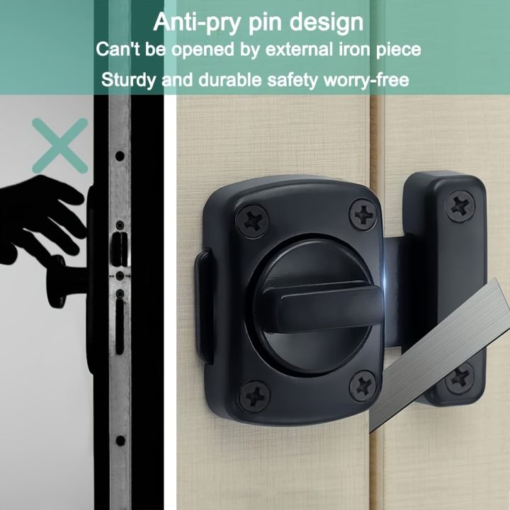 Household Security Door Lock, Rotating Bolt, Door Latch, Sliding Lock ...