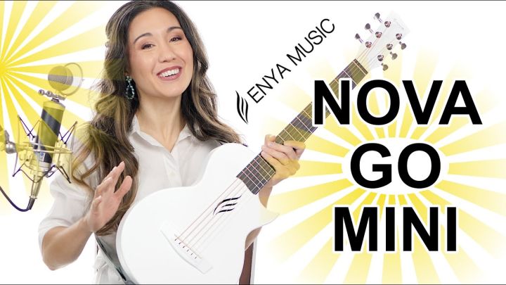 Enya กีตาร์โปร่ง Nova Go Mini ท่องเที่ยว กีต้าร์รา 1/4 ขนาด ชุดของขวัญ ...