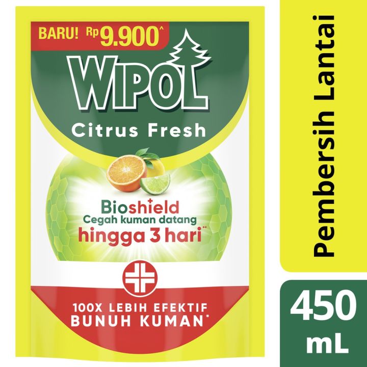 Wipol Karbol Pembersih Lantai Probiotik Citrus Fresh 450Ml | Lazada ...