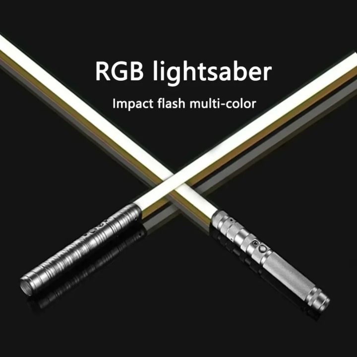RGB Metal Lightsaber Laser Sword Sabre De Luz FOC Rave Weapon Dueling ...