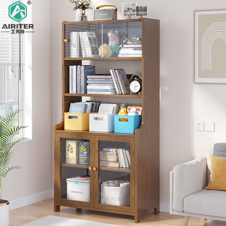 Bookshelf and Storage Shelf Floor Large Capacity Multi-Layer Bookcase ...