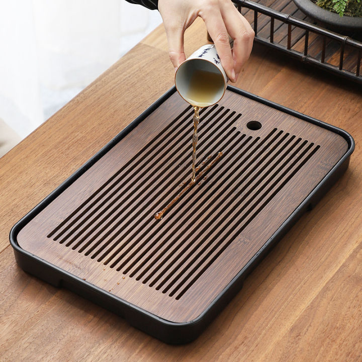 Tea Tray Household Modern Simple Small Tea Table Draining Water Storage ...