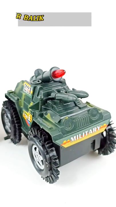 MAINAN ANAK MOBIL TANK MILITER POLISI SIMULATOR PUTAR 360 GILA TUMBLING ...