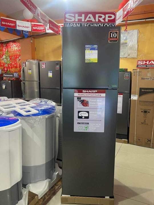 SHARP 9.0cu Two Door Ref No Frost Inverter Model: SJ-FTS09BVS-DS ...