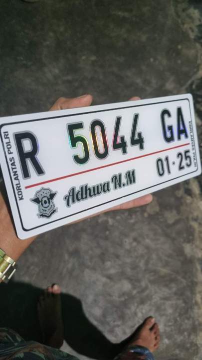 plat kendaraan akrilik custom motor | Lazada Indonesia