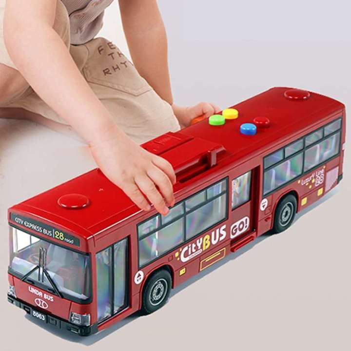 Children's Educational Bus Toy Boys' Bus 2-Year-Old 3-Year-Old Baby Car ...