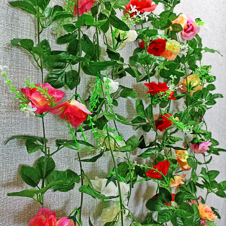 Unico PBP48 Tanaman Hias Bunga Rambat Juntai Mawar Daun Plastik Buatan ...