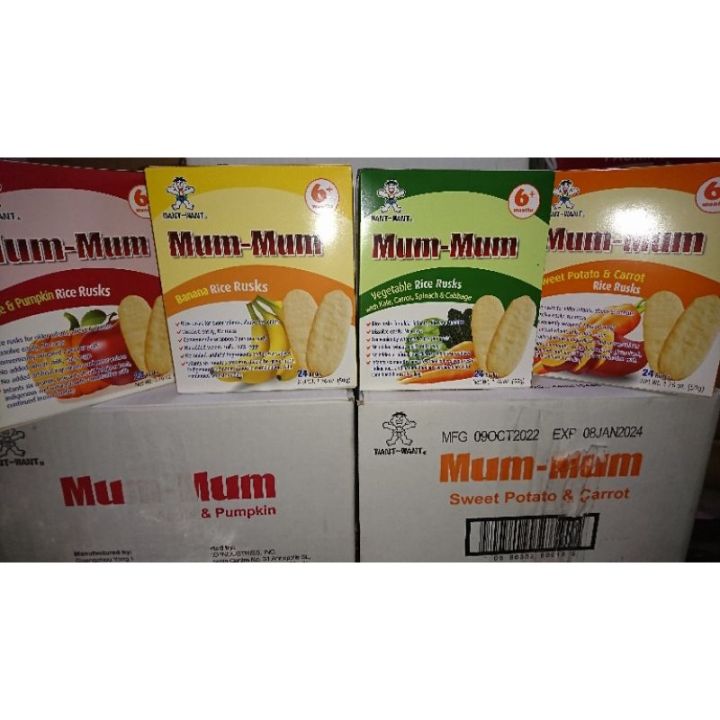 Baby Mum Mum Rice Rusks 6x50g 6mos + | Lazada PH