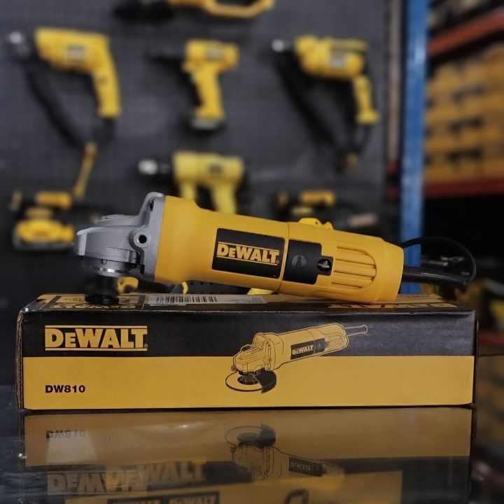 DEWALT DW810 100MM 710W TOGGLE SWITCH SMALL ANGLE GRINDER With FREE ...