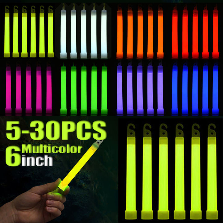 5-20Pcs Fluorescence Light Glow Sticks with Hook for Hiking Camping ...