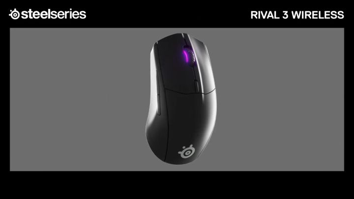 SteelSeries Rival 3 Wireless Gaming Mouse with TrueMove Sensor, Long ...