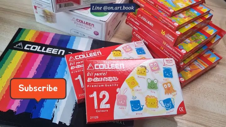 สีเทียน COLLEEN Crayon Colors ขนาดปกติ ขนาดจัมโบ้ และขนาซุปเปอร์จัมโบ้ ...