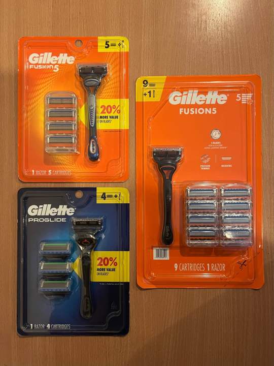 Gillette Razor Handle with Cartridges - Fusion 5, Proglide, Proglide ...