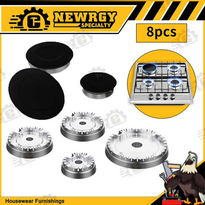 8PCS Thickened Gas Hob Burner Replacement Parts Cooker & Oven Hob Gas ...