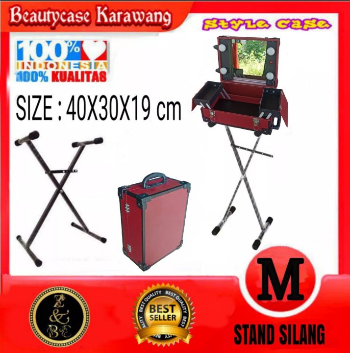 Beauty Case 40 Cm 2 rak Beautycase Koper Make Up MUA Organizer Salon ...