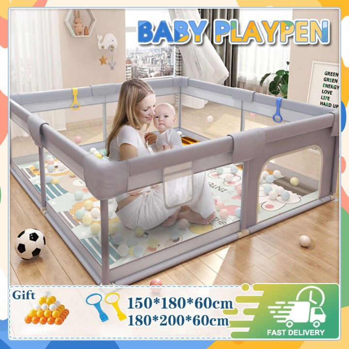 Playpen for Baby Big Baby Playpen Folding Playpen Wrapped Indoor ...