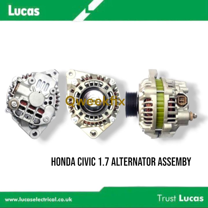 GENUINE LUCAS ALTERNATOR ASSEMBLY FOR HONDA CIVIC 1.7 DIMENSION D17A ND ...