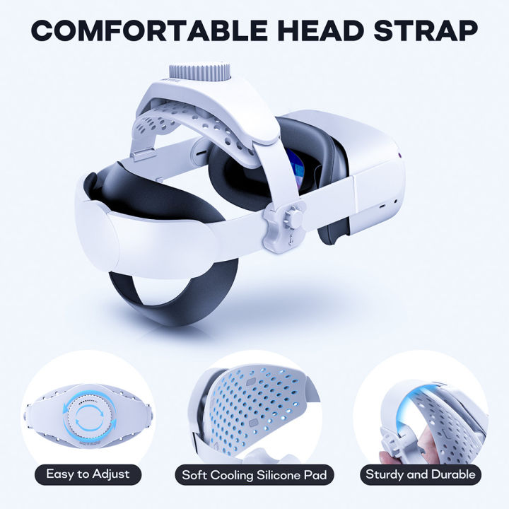Adjustable Head Strap Comfort Head Strap VR Accessories Reduce Head ...