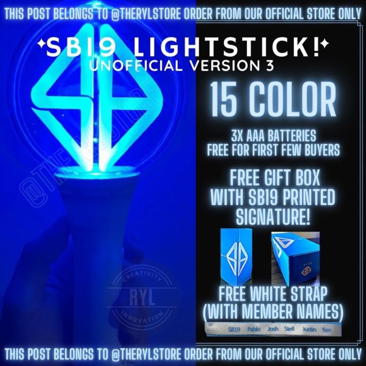 SB19 unofficial Lightstick v3+ - fanmade lightstick | Lazada PH