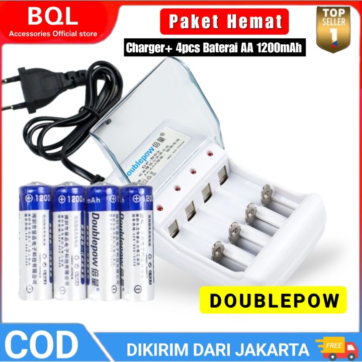 Charger Baterai AA/AAA DOUBLEPOW Batu Batre A2 Slot baterai Bisa Di Cas ...