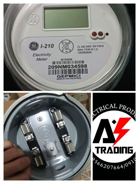 Set G.E meter ( Discounted price) meter + meter base (round) single ...