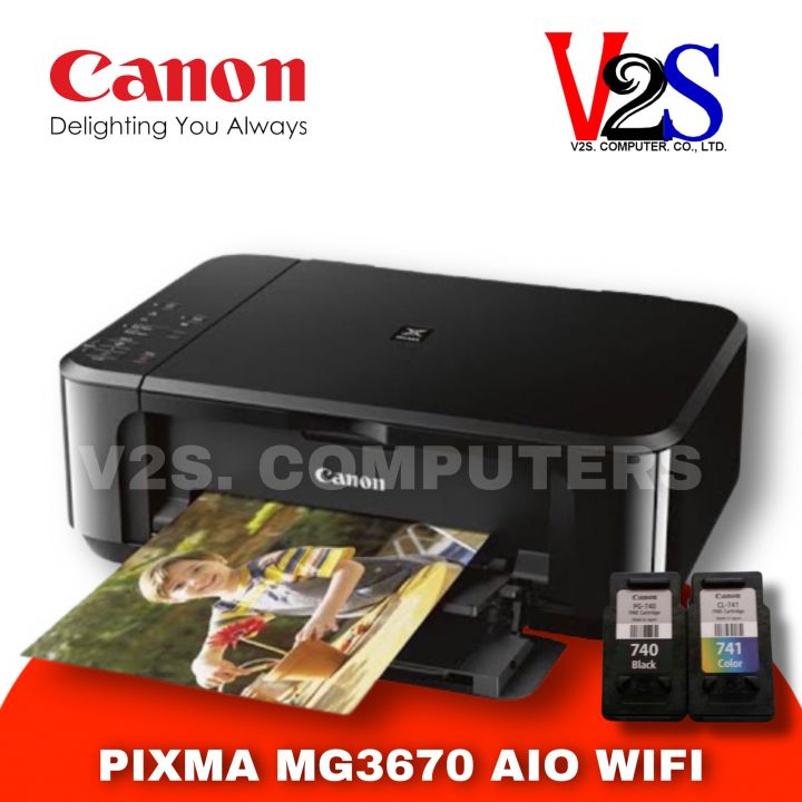 Printer Canon PIXMA MG3670 Wi-Fi AIO เครื่องปริ้นเตอร์มัลติฟังก์ชัน 3 IN 1 | Lazada.co.th